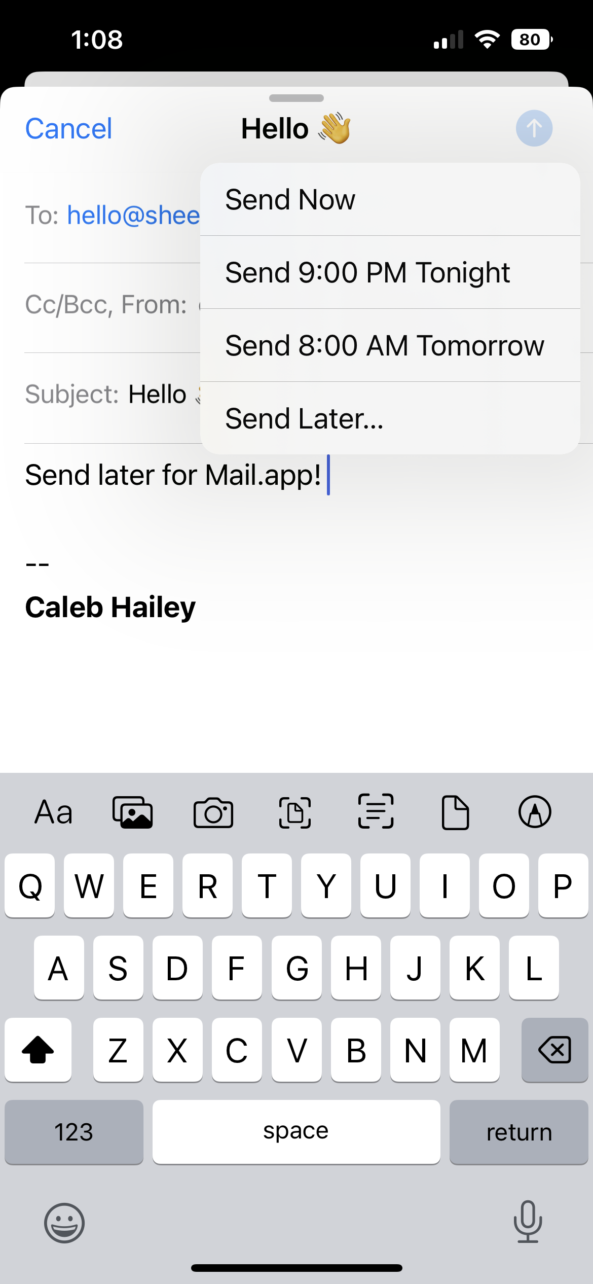 Sheesh Schedule A Text Message On IPhone IPad And Mac Sheesh Schedule A Text Message On IPhone IPad And Mac